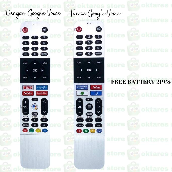 Jual Remote Coocaa Android Smart Tv Original Free Baterai | Shopee ...
