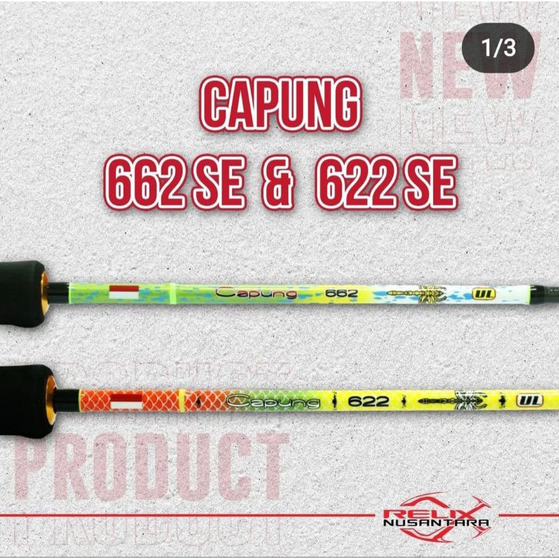 Jual Joran Relix Nusantara Capung 622 gen 2 / se UL 1-3lb 186cm rod spinning | Shopee Indonesia