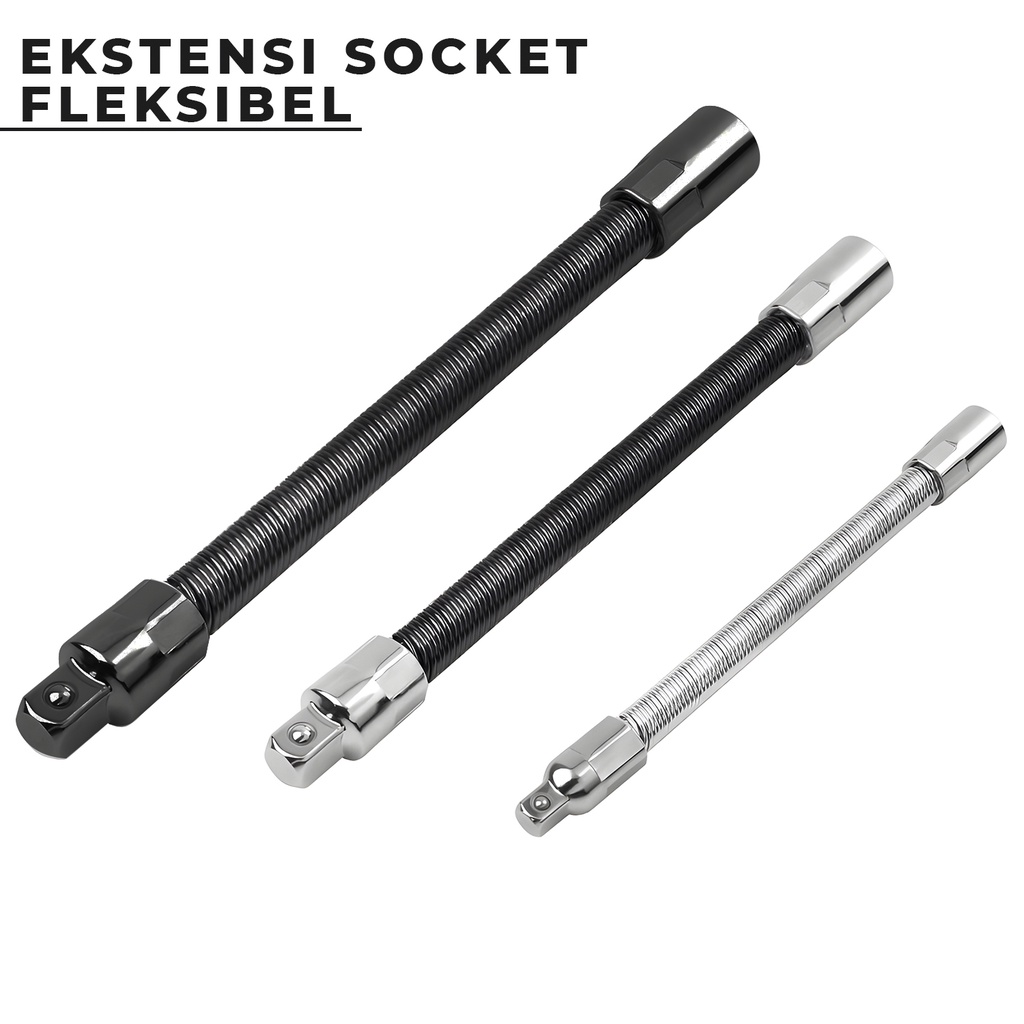 Jual Allefix Adaptor Flexible Penghubung Socket Flexible Drive 1/4 Inch ...