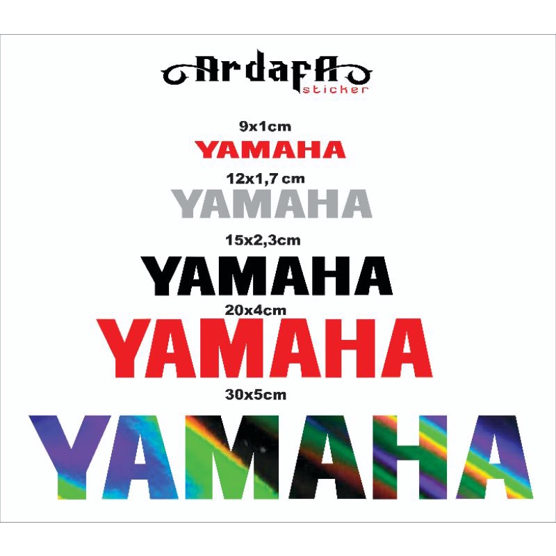 Jual Sticker motor Tulisan Yamaha stiker cutting | Shopee Indonesia
