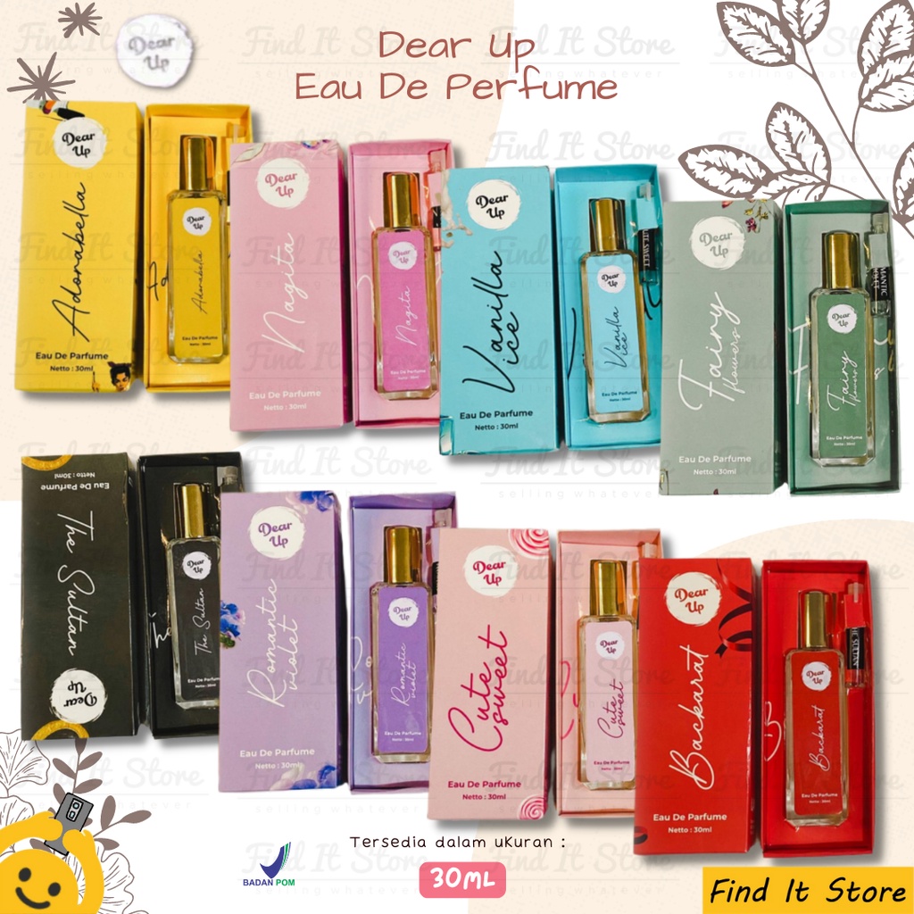 Jual Dear Up Eau De Perfume Premium Parfum 30ml EDP | Body Spray BPOM ...