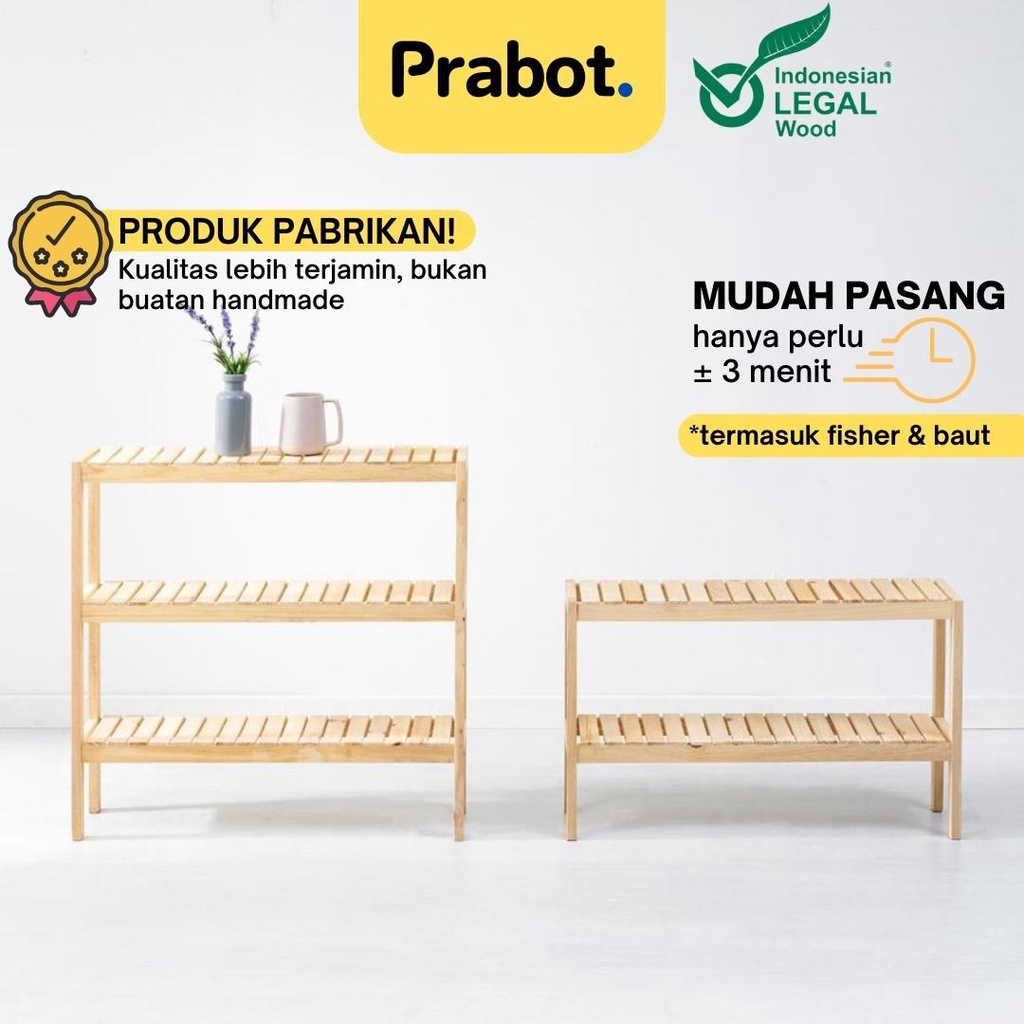 Jual Rak Kayu Serbaguna / Rak Susun Kayu / Wooden Shelf / Multipurpose ...
