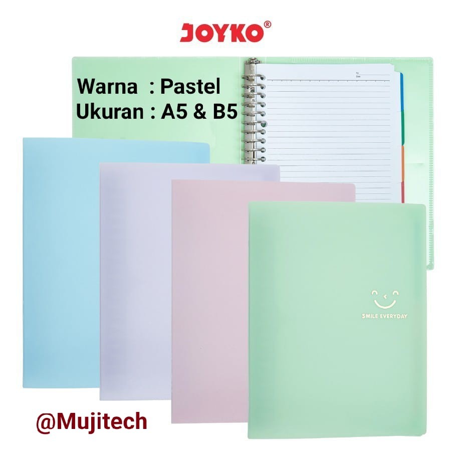 Jual BINDER NOTE JOYKO WARNA PASTEL | Shopee Indonesia