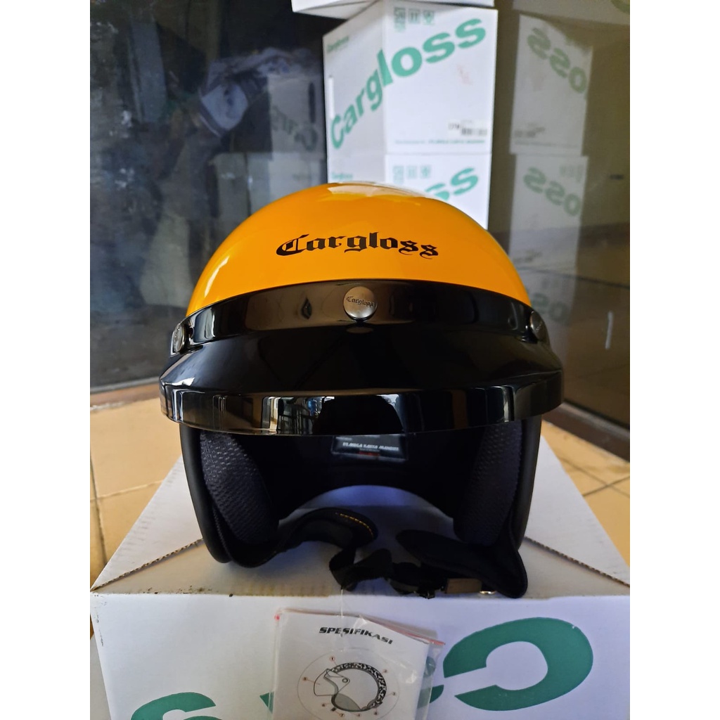 Jual Helm Cargloss Original - Yellow Glossy | Shopee Indonesia