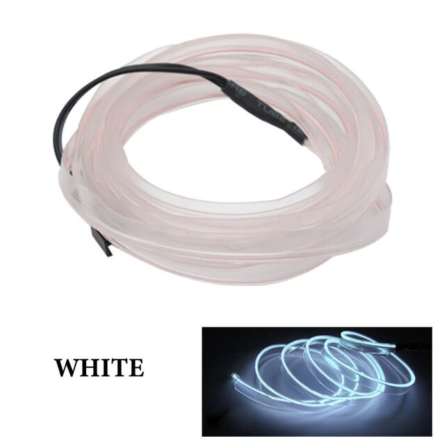 Jual Lampu LED Strip Neon Glow Light EL Wire Flexible CCFL Harga Per ...