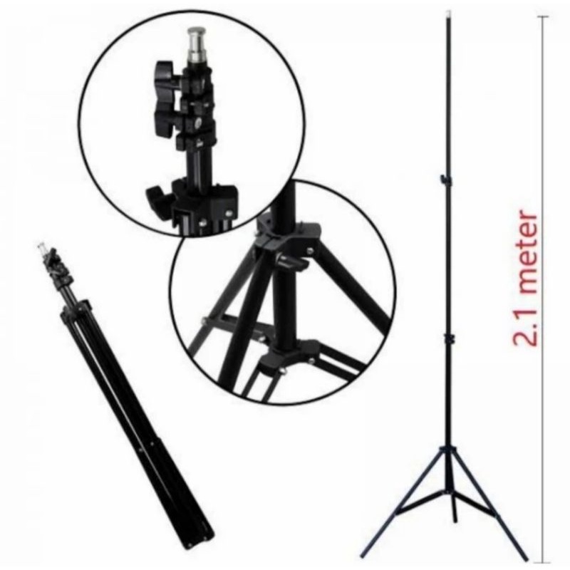 Jual tripod foto tripod tinggi 2.1m tripod besi | Shopee Indonesia