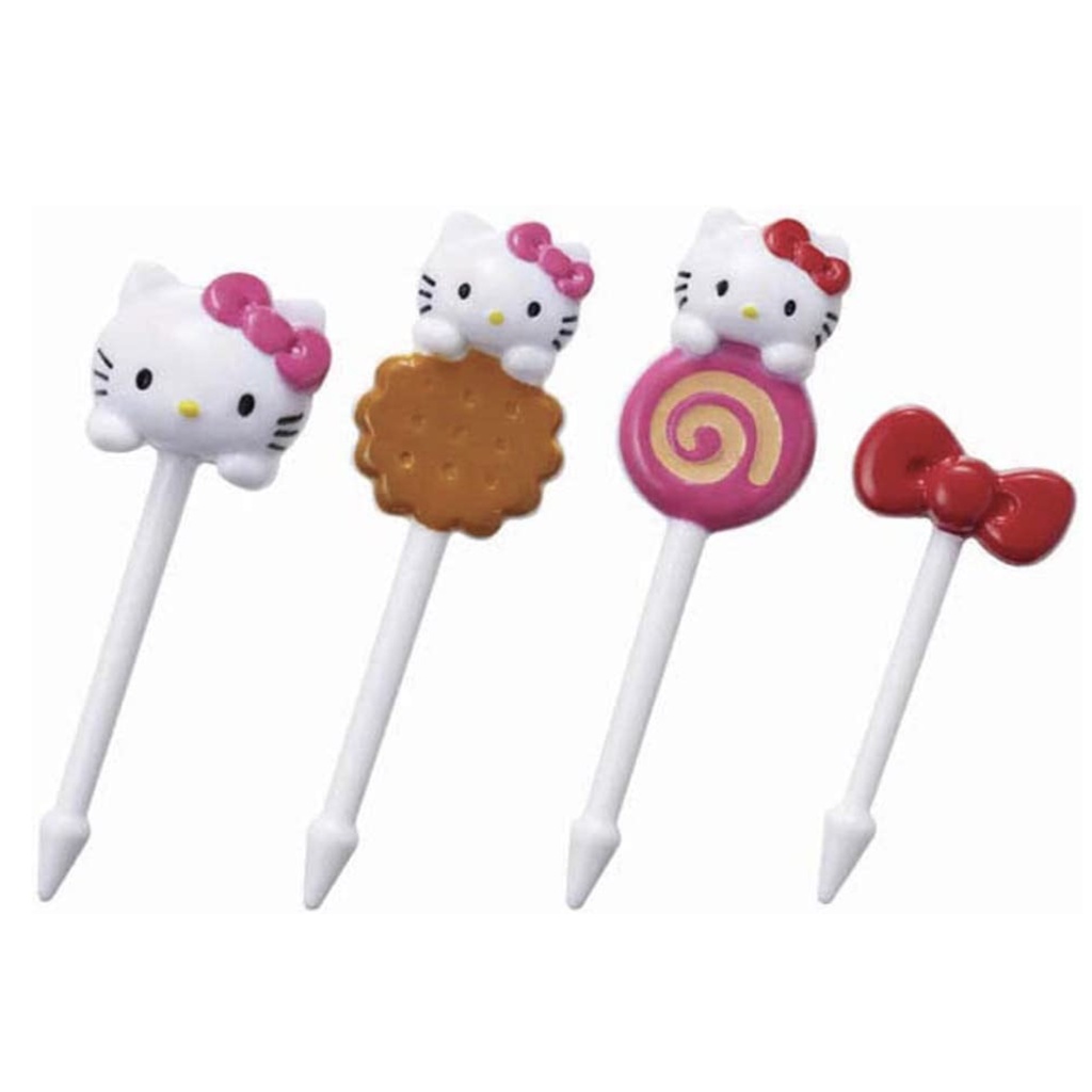 Jual [Torune] Hello Kitty Picks Food Pick Sanrio Lunch Picks - Tusukan ...