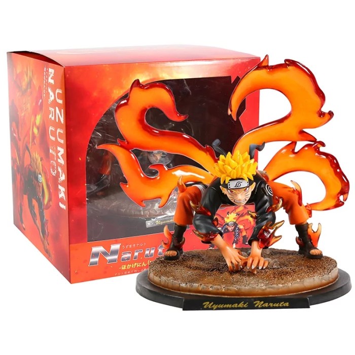Jual Action Figure Uzumaki Naruto Kyubi Kurama Biju Nine tail Resin ...