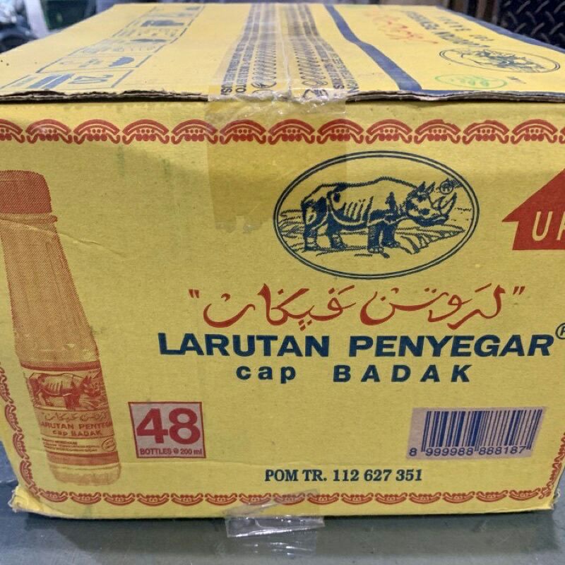 Jual LARUTAN PENYEGAR CAP BADAK BOTOL 200 ML 1 Dus / Karton isi 48 Pcs | Shopee Indonesia