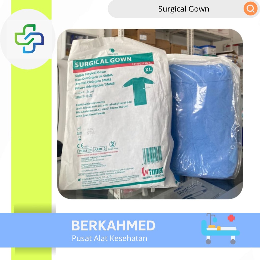 Jual APD gown jubah operasi Baju Operasi/ Surgical Gown Non Woven ...