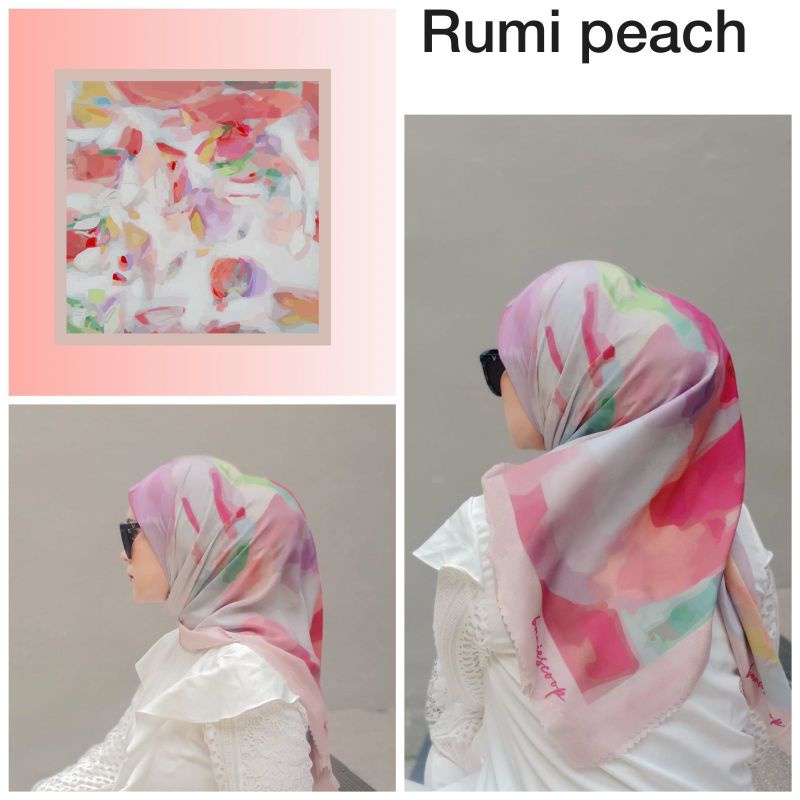 Jual Hijab Baniescoop Rumi Peach | Shopee Indonesia