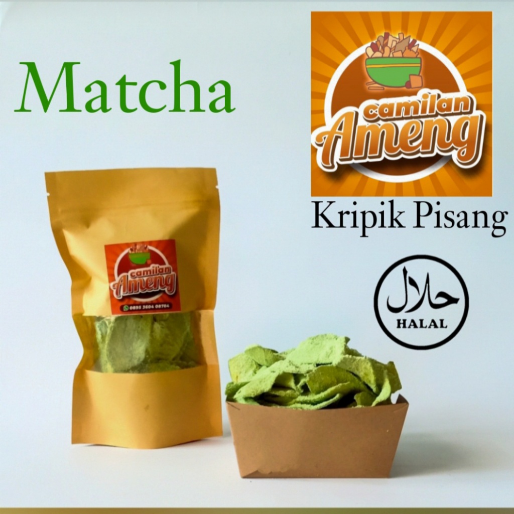 Jual KRIPIk PISANG MATCHA|KRIPIK PISANG VARIAN RASA|CEMILAN KRIPIK ...