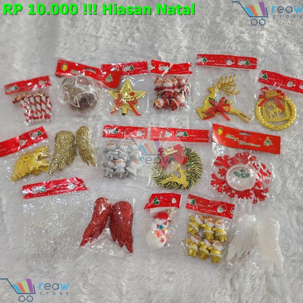 Jual 10Rb Hiasan Dekorasi Pajangan Pohon Natal Merry Christmas | Shopee ...