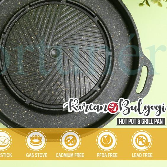 Jual MOOKATA Panci Grill Pan bulgogi 2 in 1 Rebusan Kuah Pemanggang ...