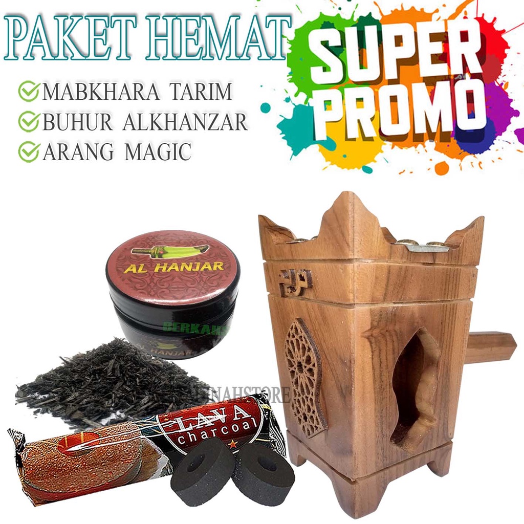Jual id8e8Ds paket 3in1 mabkharah kayu jati Tarim + bukhur Maghribi ...