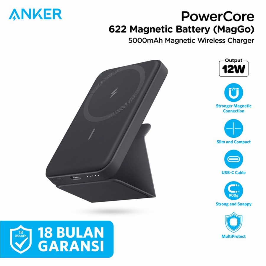 Jual Anker Wireless Powerbank Powercore Magnetic 5000mAh 12W Magsafe ...