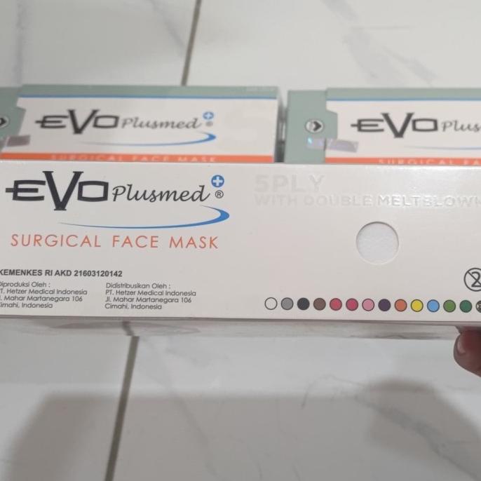 Jual Evo Plusmed Surgical Face Mask 5Ply Isi 20/Masker Medis 5 Ply Kemenkes | Shopee Indonesia