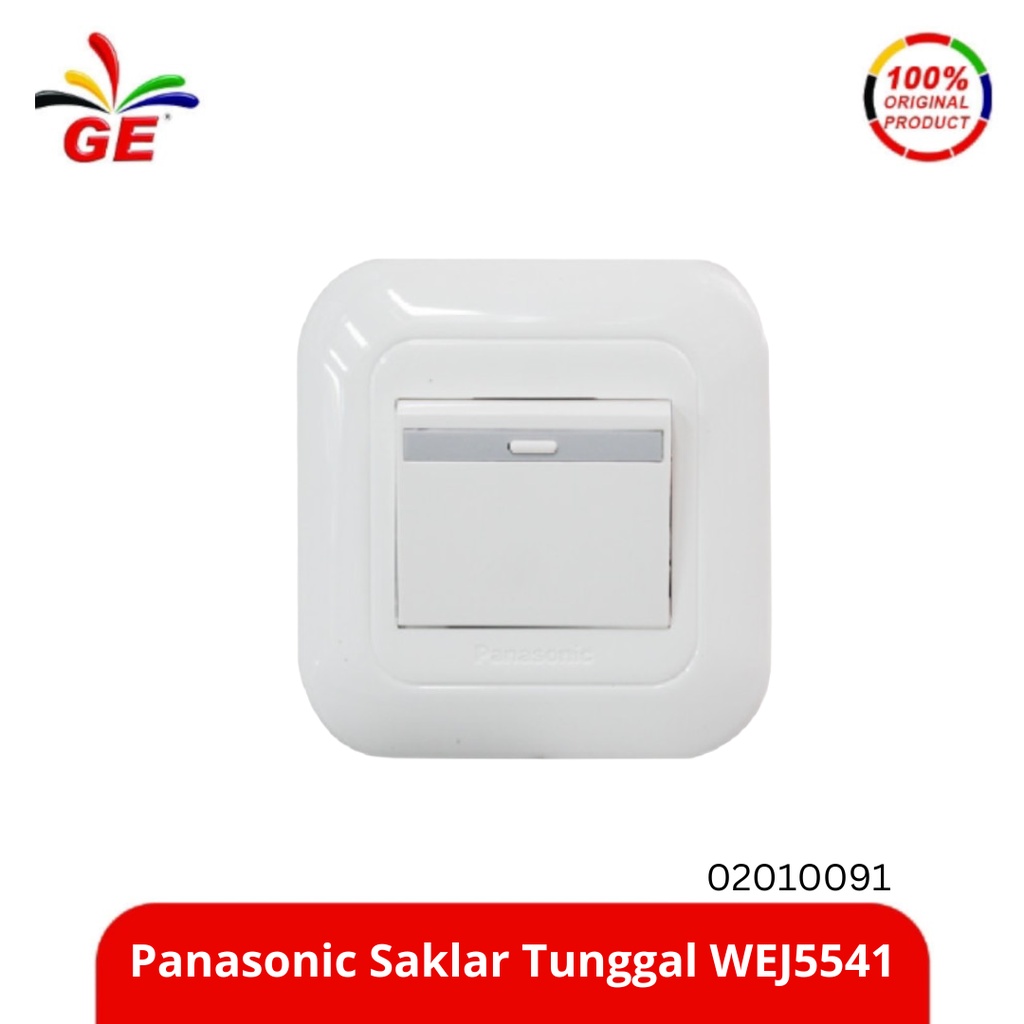 Jual PANASONIC - Saklar Tunggal WEJ5541 02010091 | Shopee Indonesia