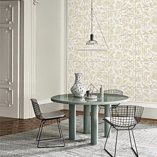 Jual Wallpaper Dinding Vinyl Roll Besar Floral Geometris Minimalis SEQUENCE 88565-5 s/d 88565-3 ...