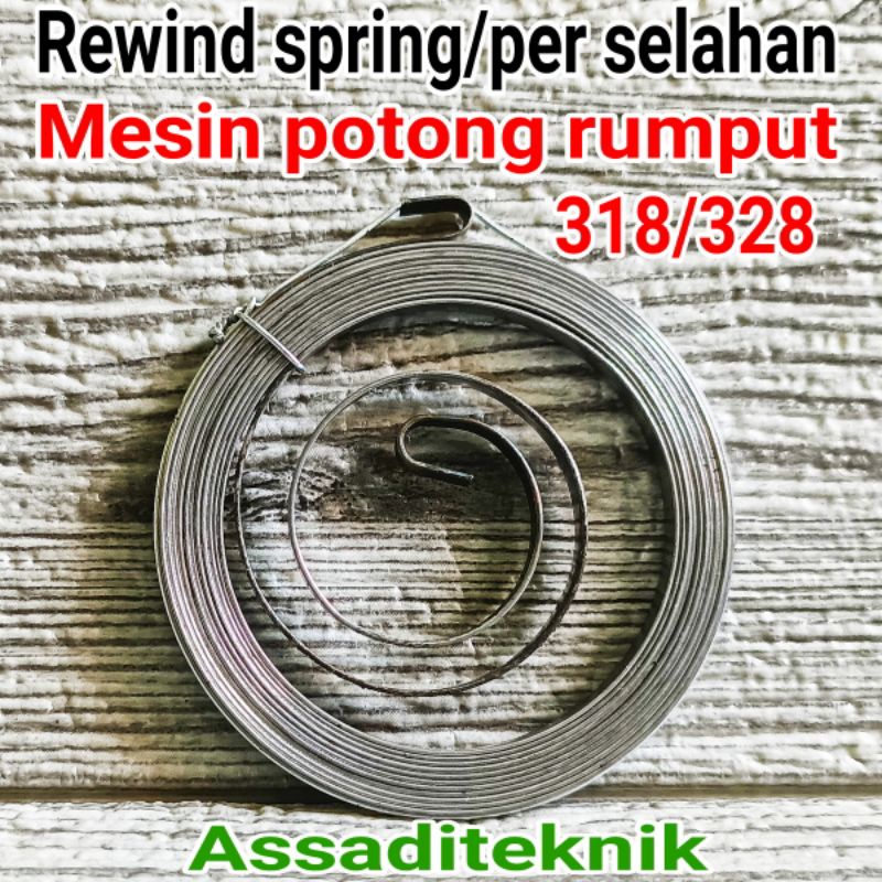 Jual Per selah engkolan Rewind spring mesin potong rumput 318/328 | Shopee Indonesia