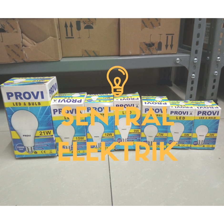 Jual LAMPU LED BULB MURAH MERIAH MERK PROVI, MYVO 3W 5W 7W 9W 12W LAMPU ...