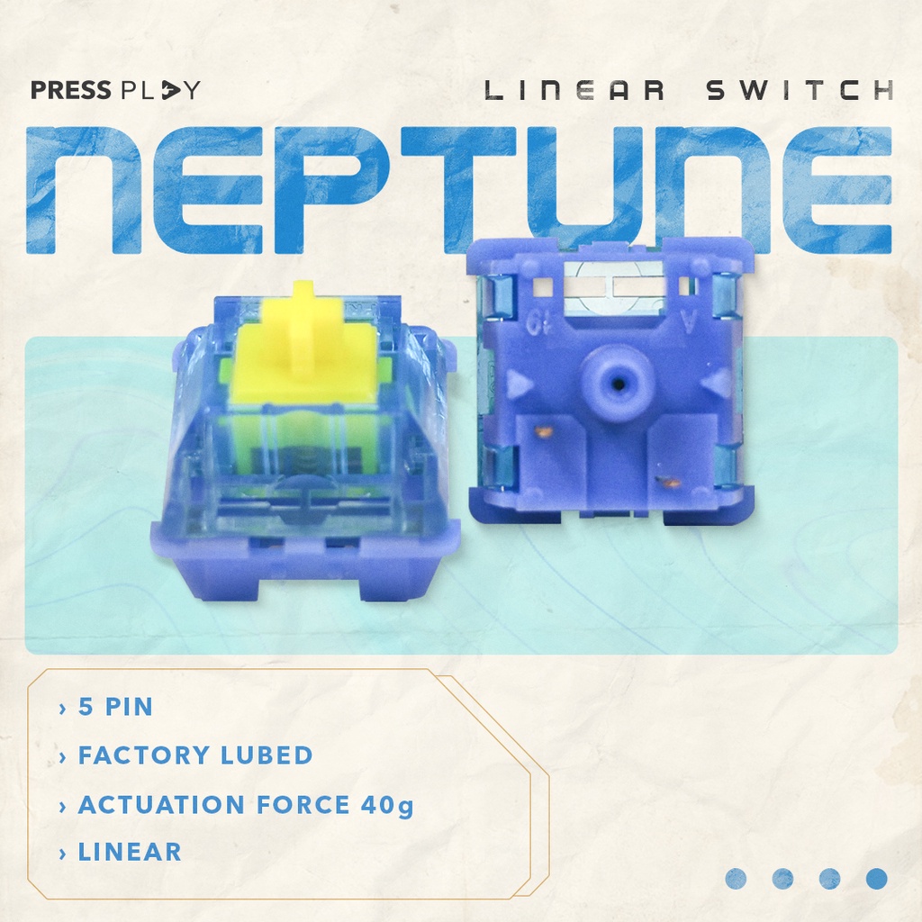 Jual NEPTUNE Linear 40g 5pin Switch by Press Play | Shopee Indonesia