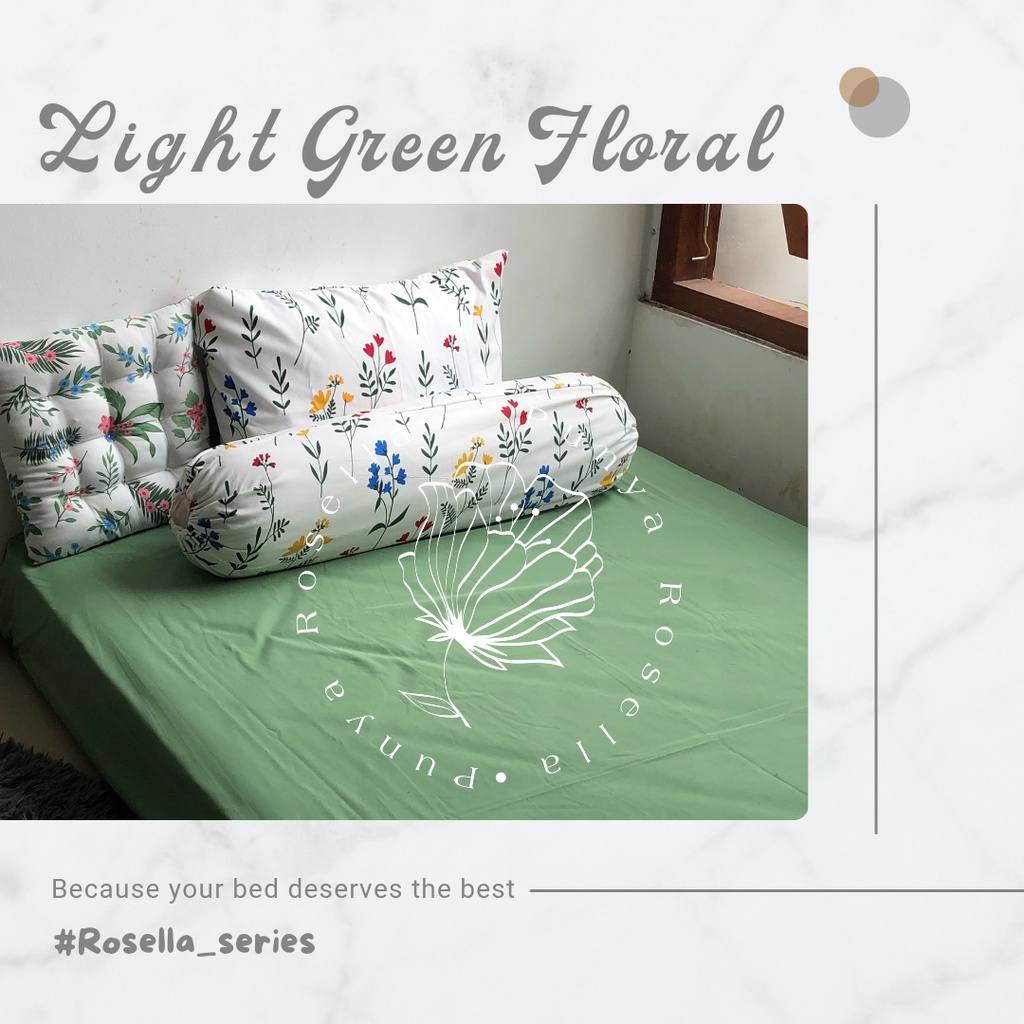Jual Sprei Motif Bunga Cantik Vintage Katun Lokal Sage Pastel Floral ...