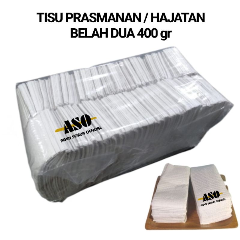 Jual TISU TISSUE PRASMANAN / HAJATAN BELAH DUA 400gr READY STOCK ...