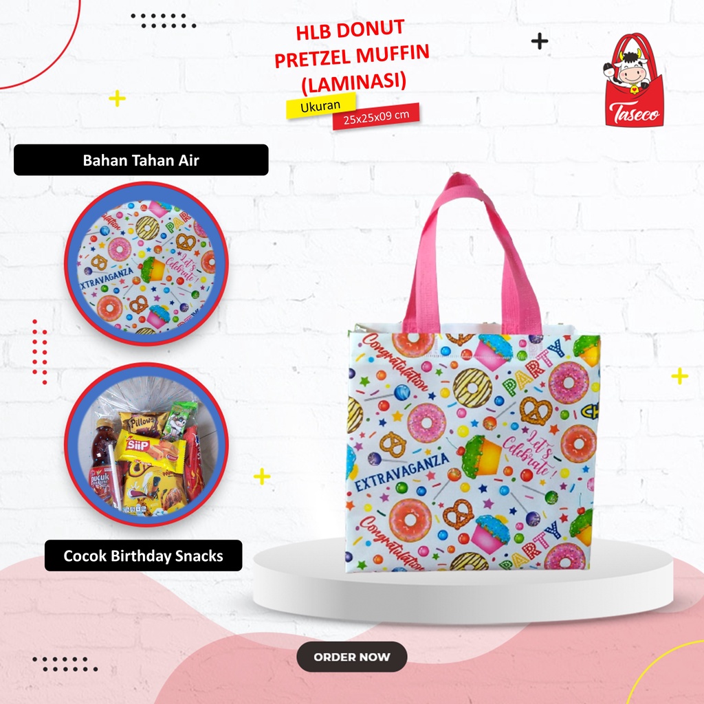 Jual Tas Ulang Tahun Tas Spunbond Goodie Bag Tas Hampers Tas Kain ...