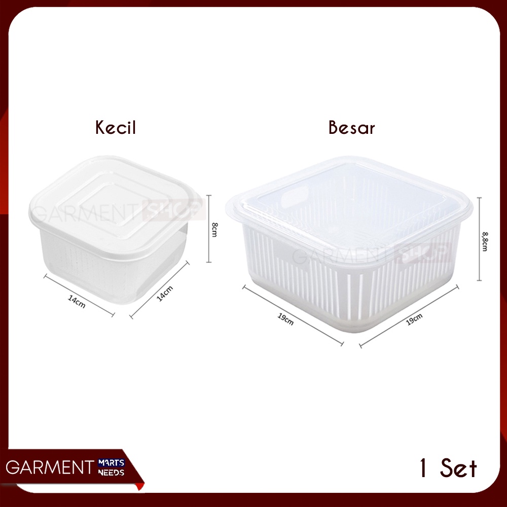 Jual Tempat Buah Sayur Saringan Serbaguna Kotak Penyimpanan Kulkas ...