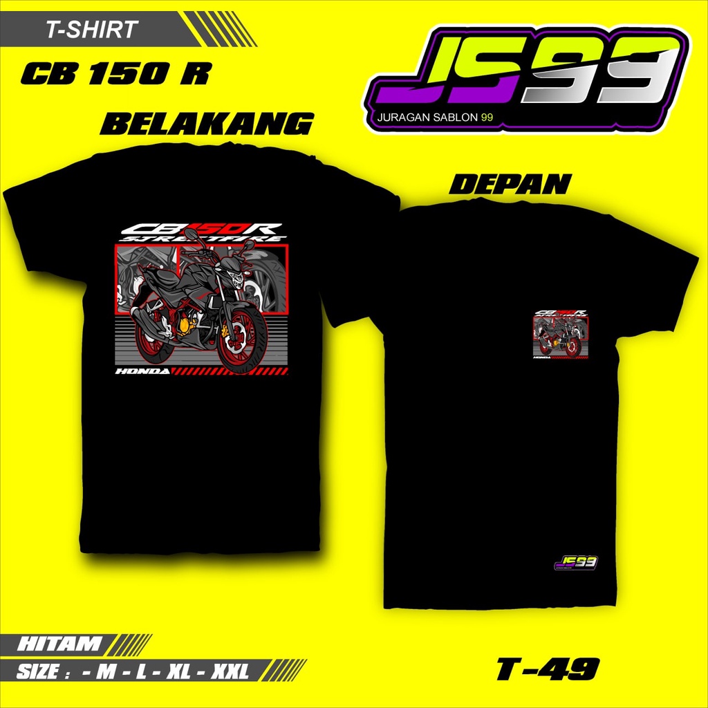 Jual Kaos CB 150 R T-SHIRT /kaos oblong/kaos distro/kao CB 150 R/ full ...