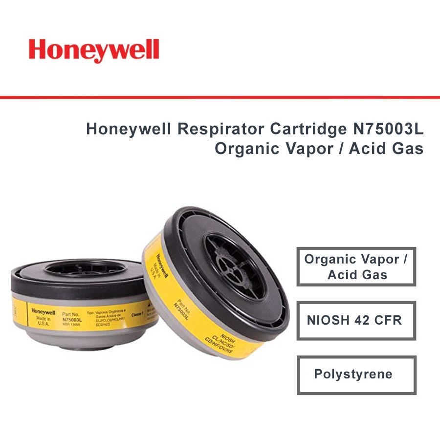 Jual Honeywell Respirator Cartridge Organic Vapor and Acid Gas N75003L ...