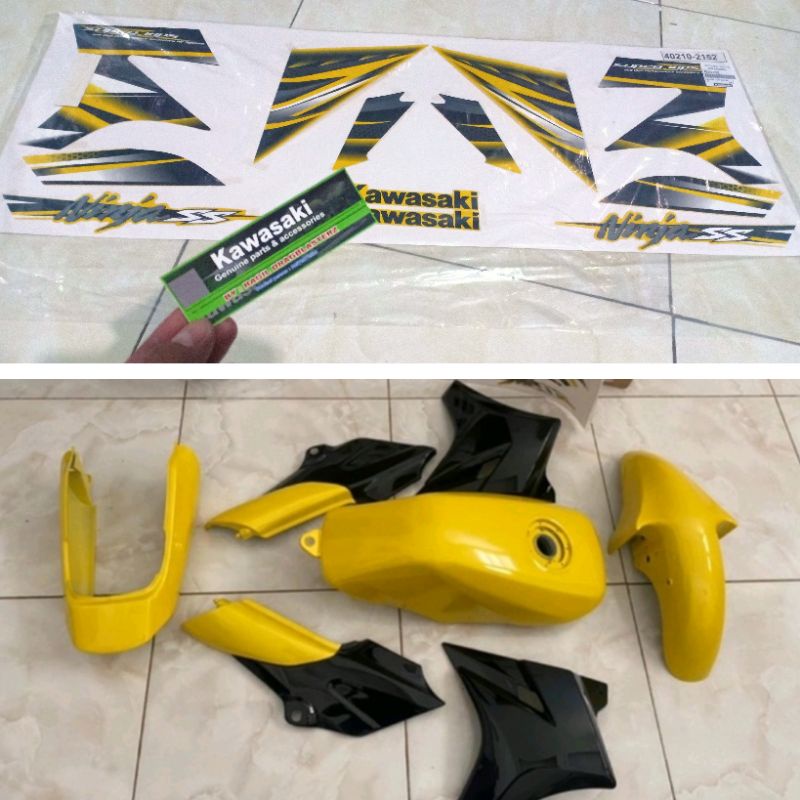 Jual Full cover body set ninja ss kuning 2013 - 2014 original Kawasaki ...