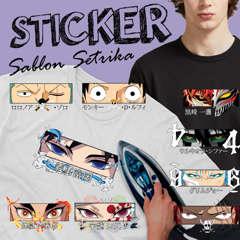Jual STICKER KAOS DEMON SLAYER STICKER KAOS ONE PIECE STICKER KAOS ...