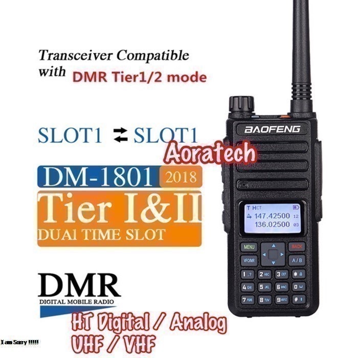 Jual HT DMR Digital Radio / Analog Dual Band 5 Watt HT DM5R DM-5R dm5r DMR1801 HT DMR 1801 ...