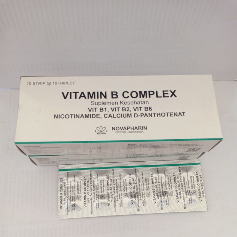 Jual Vitamin B complex harga per strp isi 10 kaplet | Shopee Indonesia