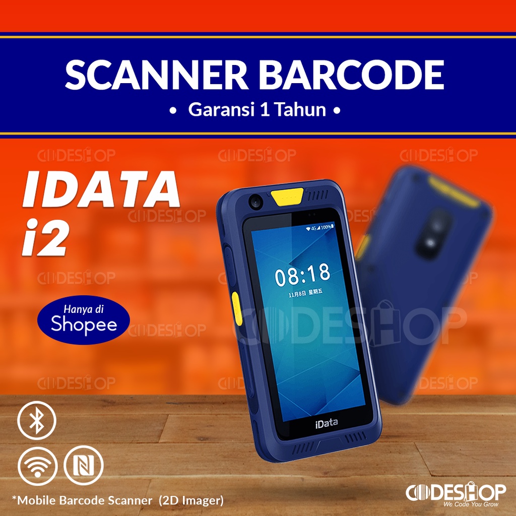 Jual Mobile Barcode Scanner IDATA i2 Touchscreen Android Scanner ...