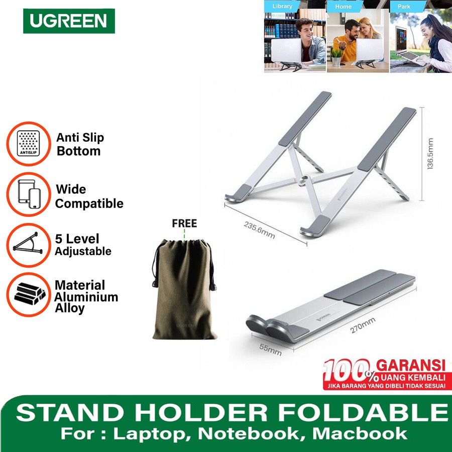 Jual Ugreen Stand Laptop Portable Bracket Dudukan Notebook Macbook ...