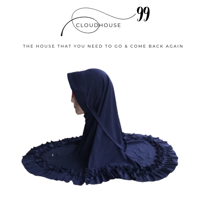 Jual Al Dzikra | Hijab instant polos terbaru (Langsung masuk tanpa ...