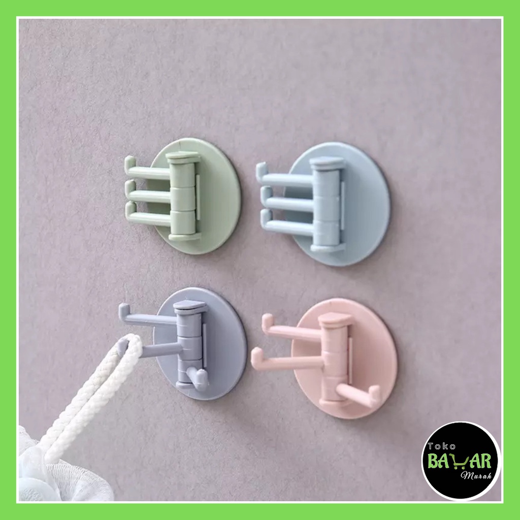 Jual Gantungan Tempel DInding 3 in 1 / Gantungan Tempel Hook 3 in 1 ...
