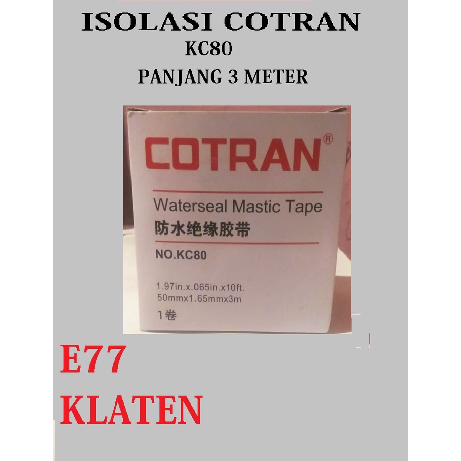 Jual ISOLASI RUBER COTRAN KC80 | Shopee Indonesia