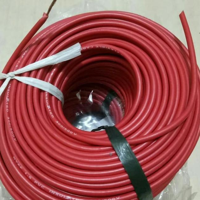 Jual KABEL LISTRIK TUNGGAL SERABUT NYAF 1X1.5 (50 MTR) | Shopee Indonesia