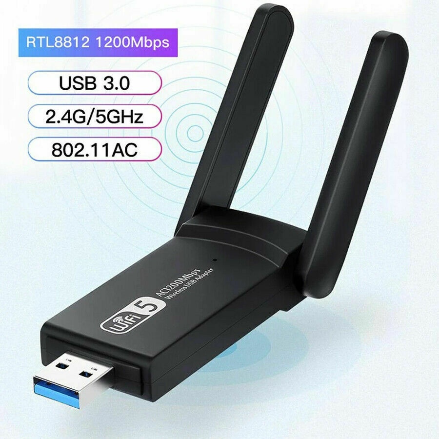 Jual USB WiFi RTL8812BU AC1200 Dual Band USB 3.0 2.4Ghz 5Ghz 1200mbps ...