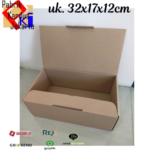 Jual KARDUS KARTON BOX SEPATU POLOS Uk 32x17x12Cm (10 PCS ) | Shopee ...