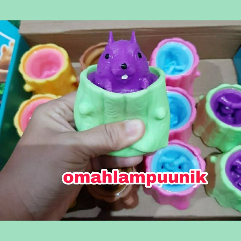 Jual Mainan Squishy Pop It Pohon Tupai Karet Silikon/Mainan Anti Stres ...
