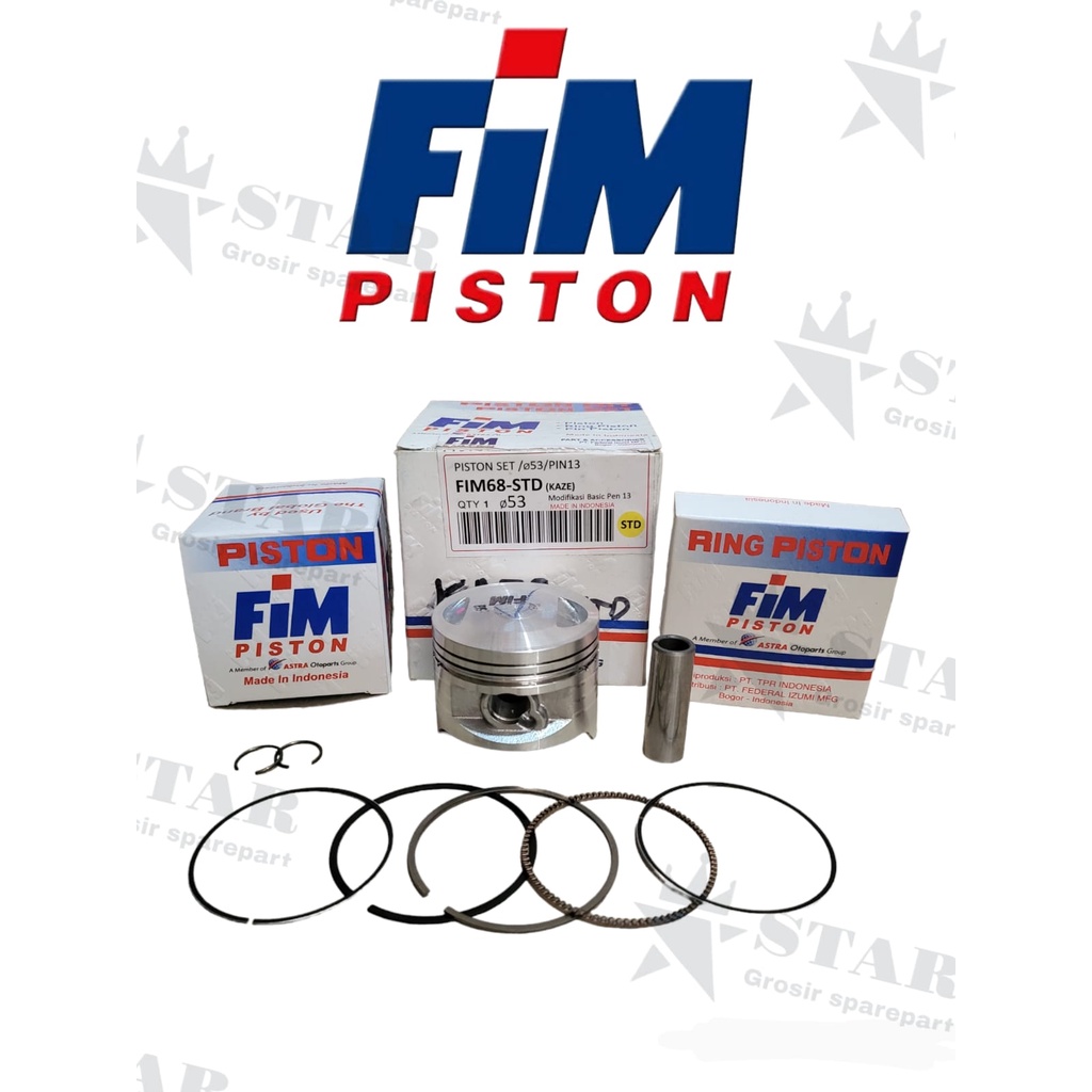 Jual PISTON KIT / SEHER PAKET KZ KAZE FIM 68 PEN 13 | Shopee Indonesia