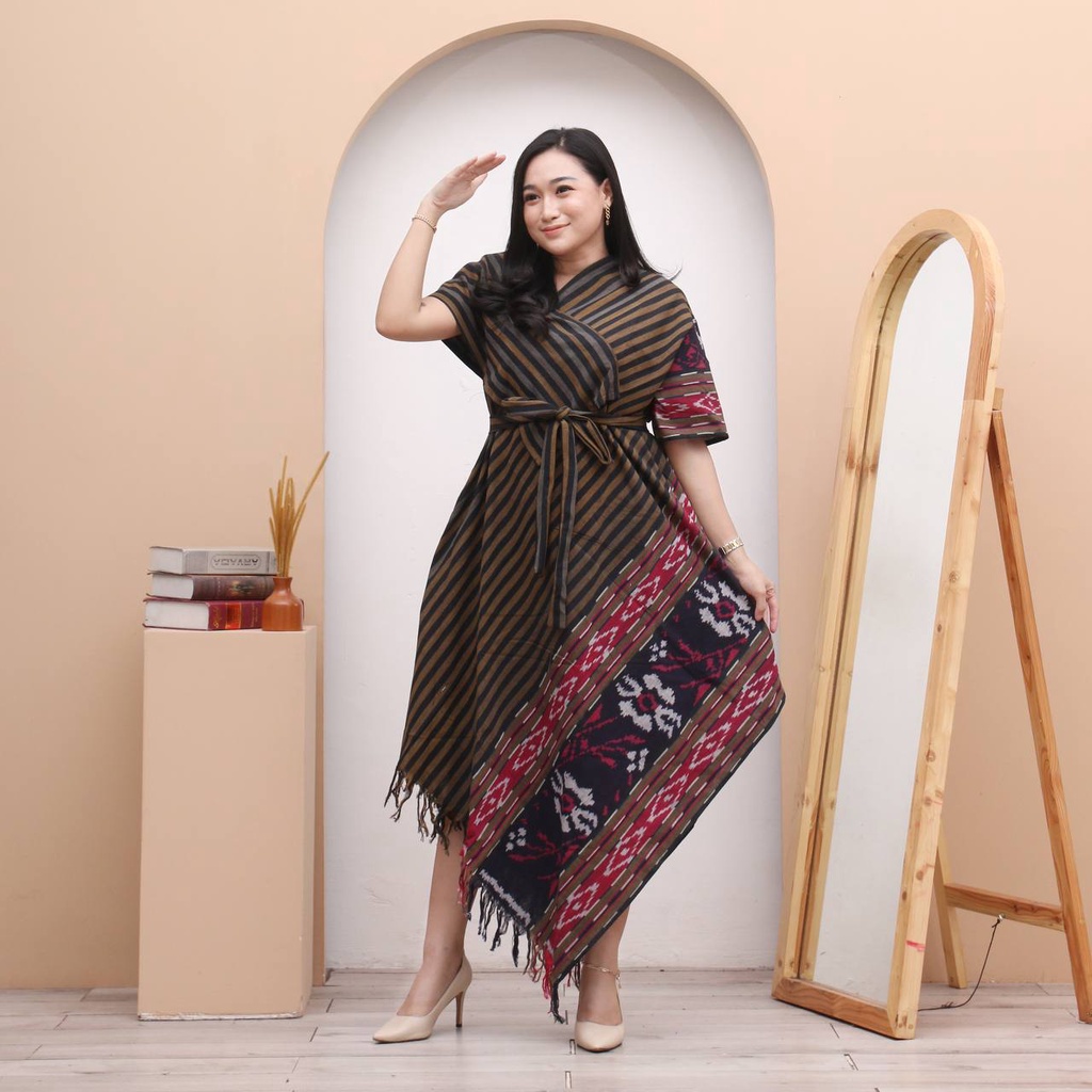 Jual DRESS TENUN PRINCESS DEBBY STORE TENUN IKAT ORY JEPARA DRESS ETNIK DRESS KONDANGAN DRESS ...