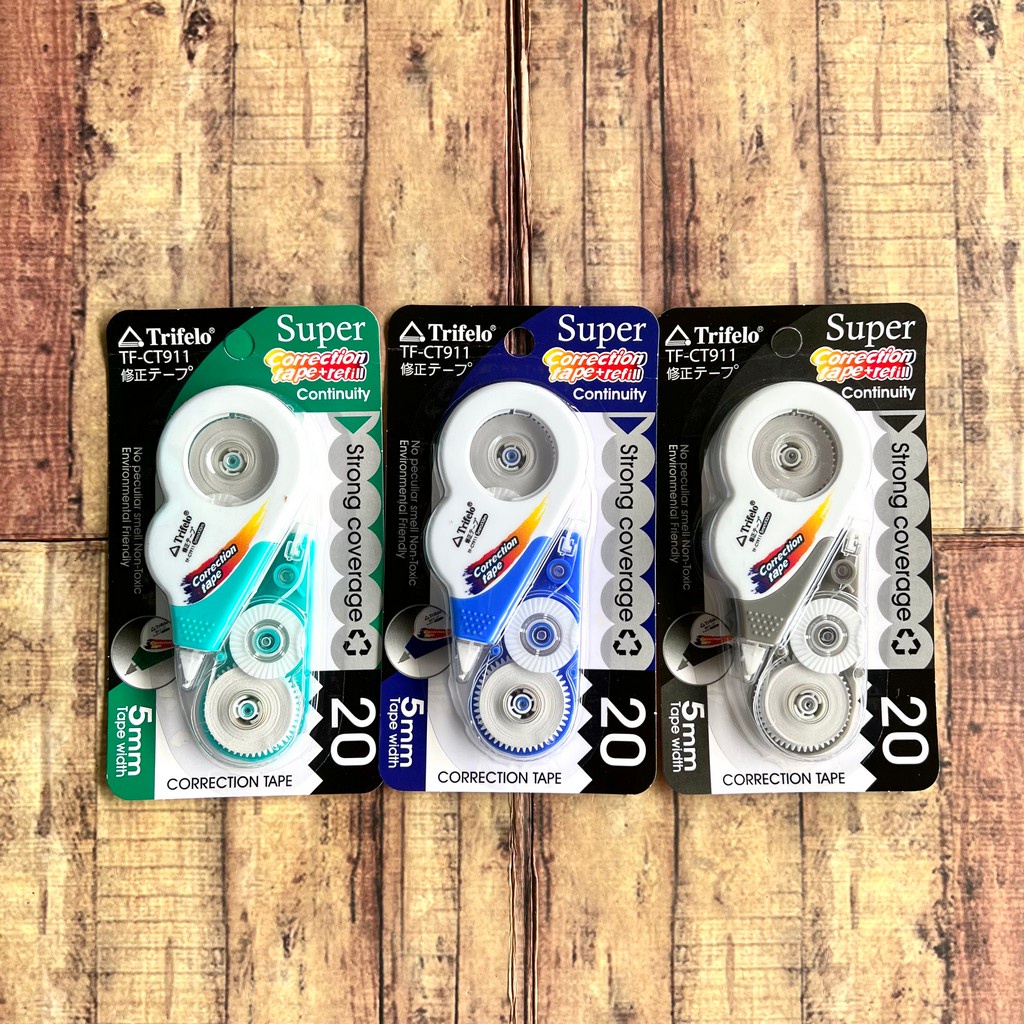 Jual Correction Tape - TipEx Pita Office Trifelo TF-CT911 - Free Refil ...
