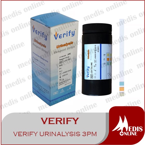 Jual Verify urinalysis / test urine reagent strip / Verify 3 PE ...