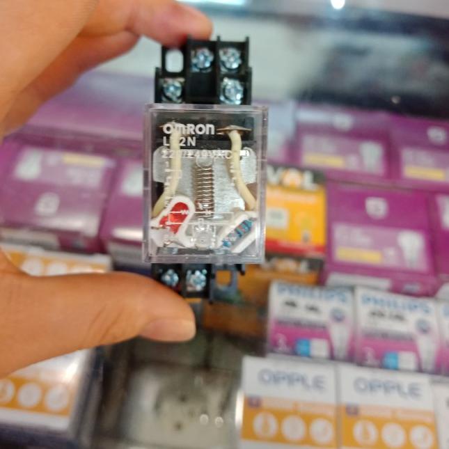Jual relay LY2N 220VAC omron + socket | Shopee Indonesia